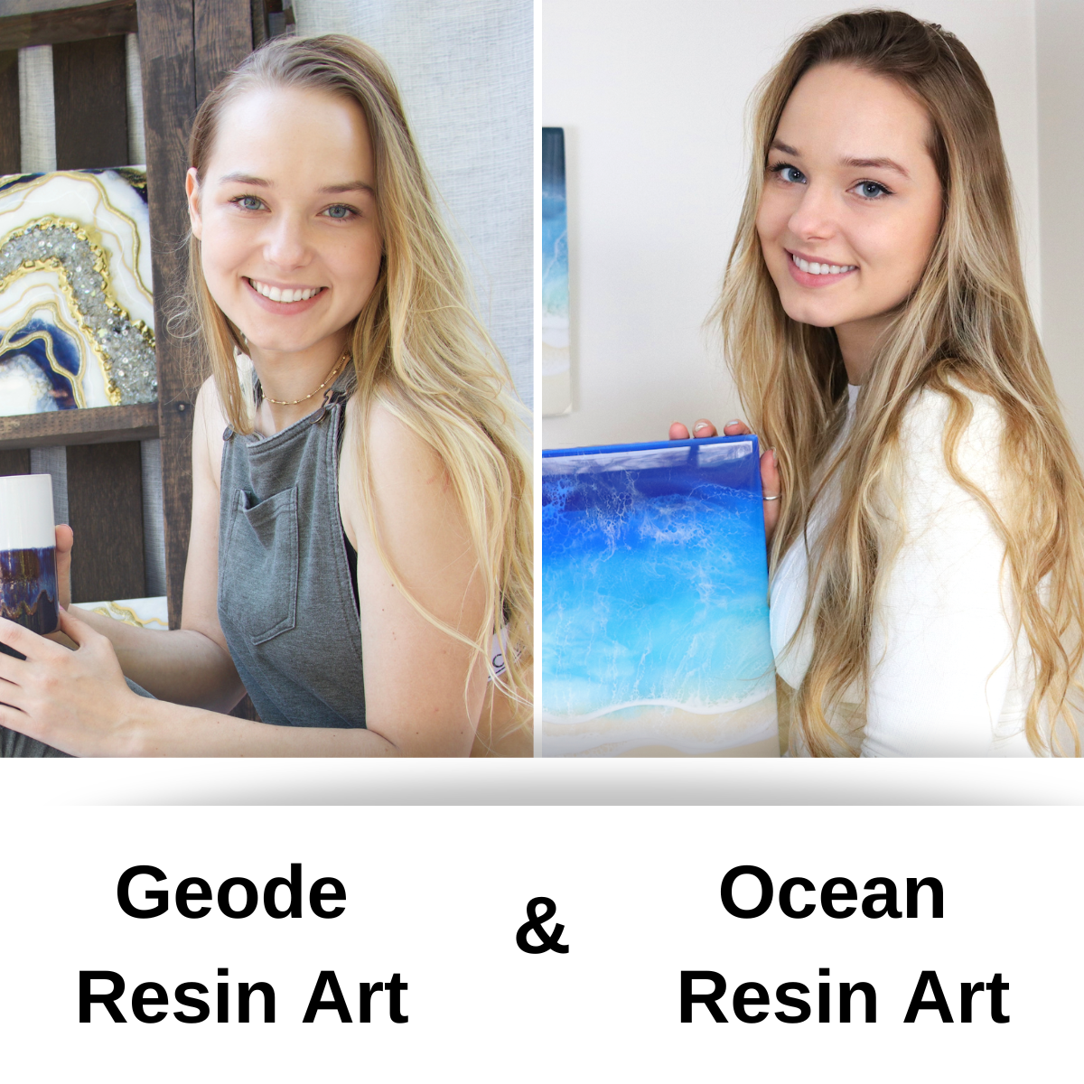 Geode Resin Art & Ocean Resin Art Course – Dianka Pours